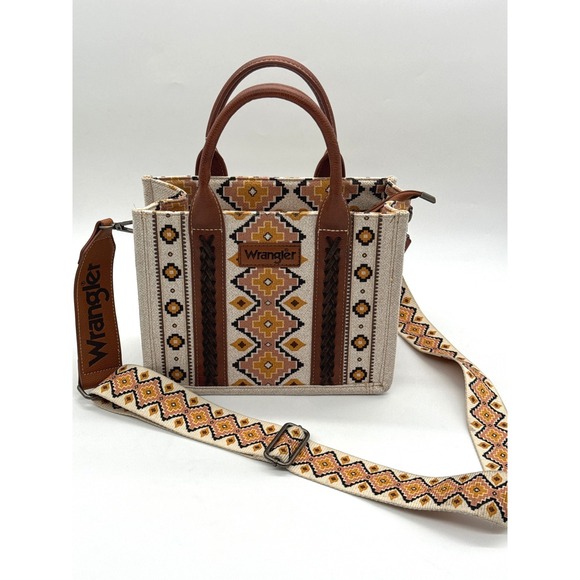 Wrangler | Bags | Wrangler Boho Aztec Print Crossbody Tote Bag Purse ...